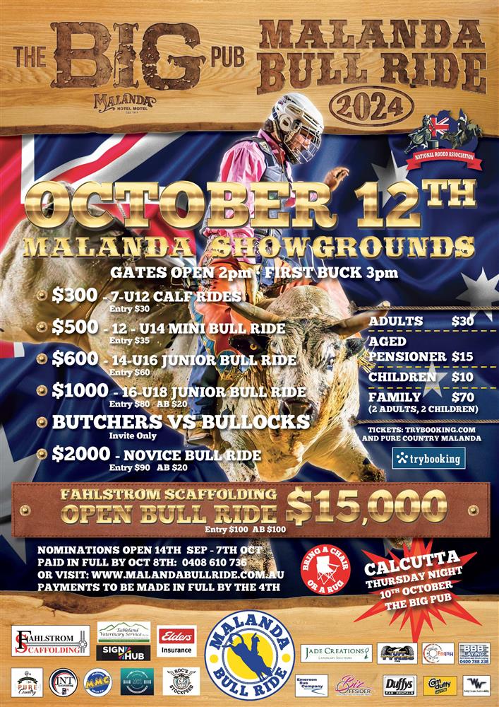 National Rodeo Association - Malanda - NON-PTS